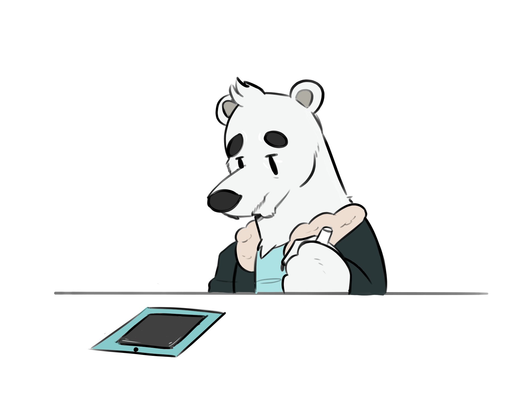 The Big ImageBoard (TBIB) - 2023 anthro bear beargarbage black clothing black eyes black jacket ...