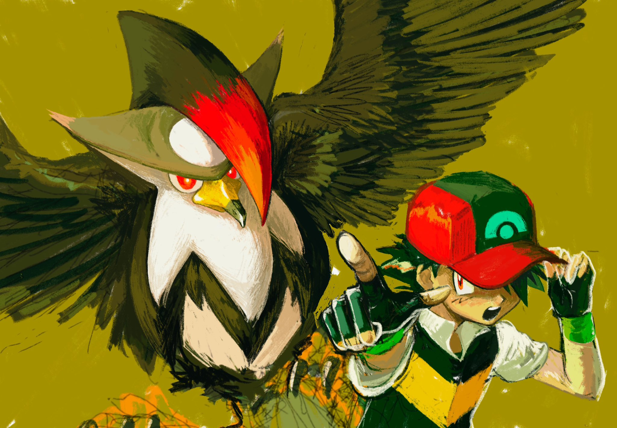 The Big ImageBoard (TBIB) - 1boy ash ketchum black hair fingerless ...