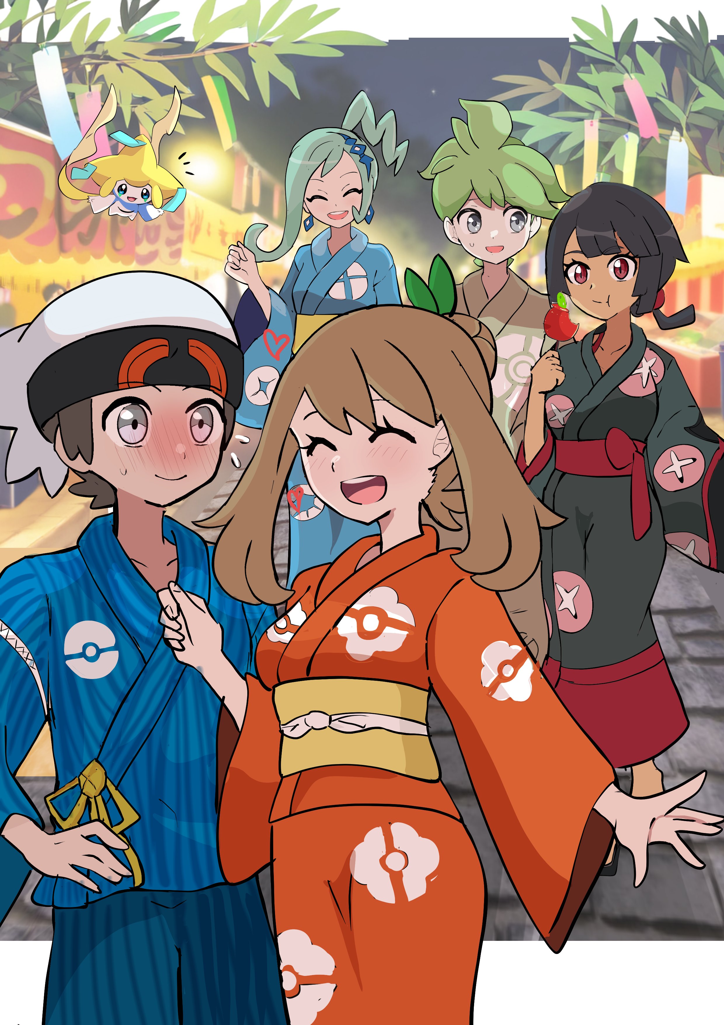 The Big ImageBoard (TBIB) - 2boys 3girls absurdres bikini black bikini ...