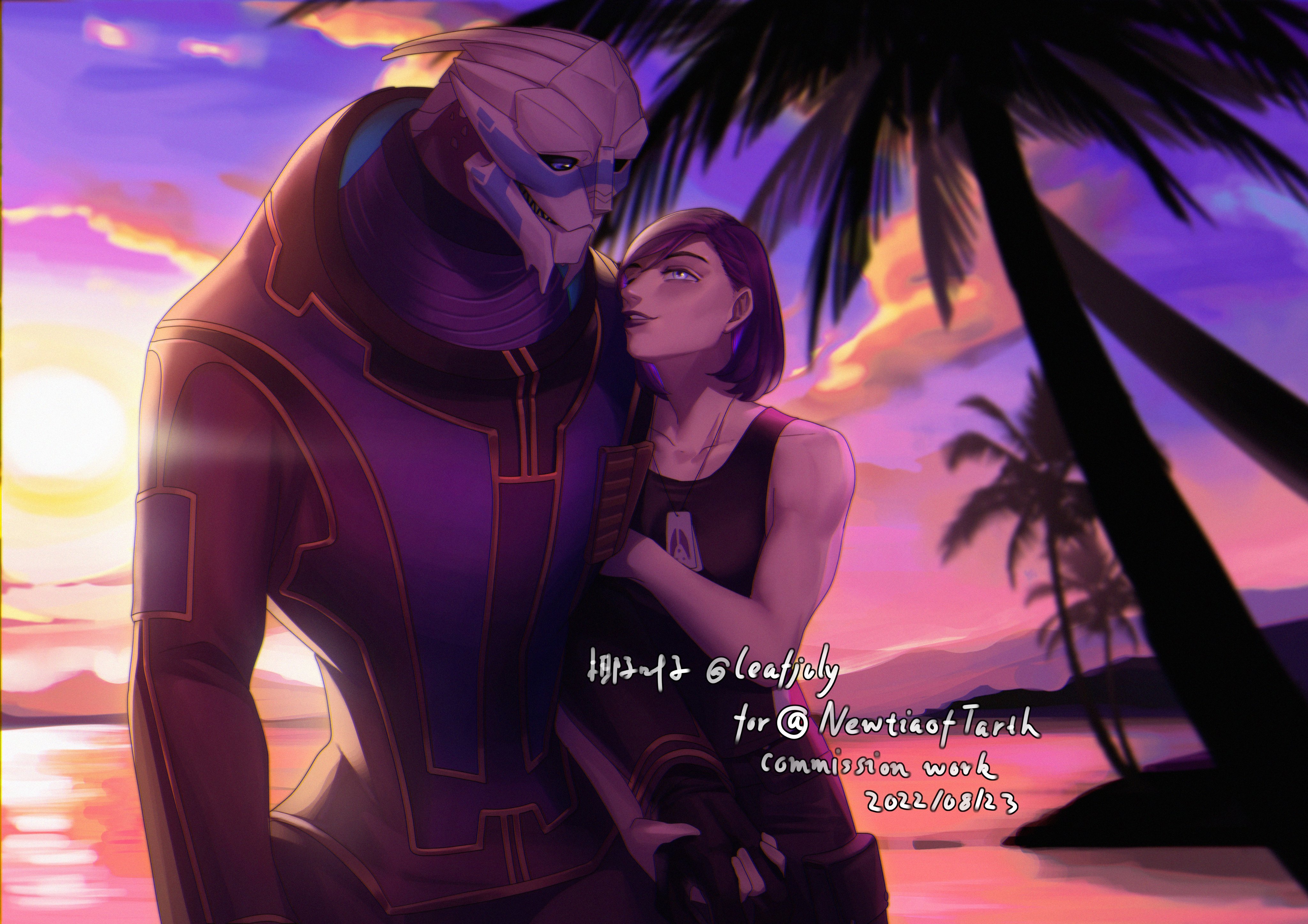 The Big ImageBoard (TBIB) - absurd res alien beach bodypaint clothing commander shepard dog tags ...