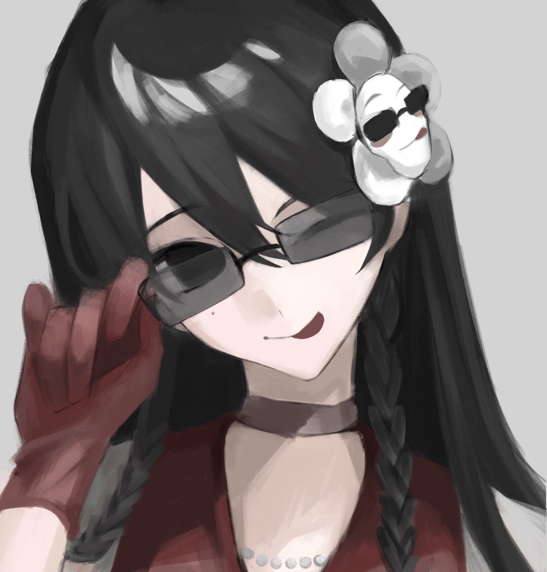 The Big ImageBoard (TBIB) - 1girl alternate eye color alternate hair color black eyes black hair ...