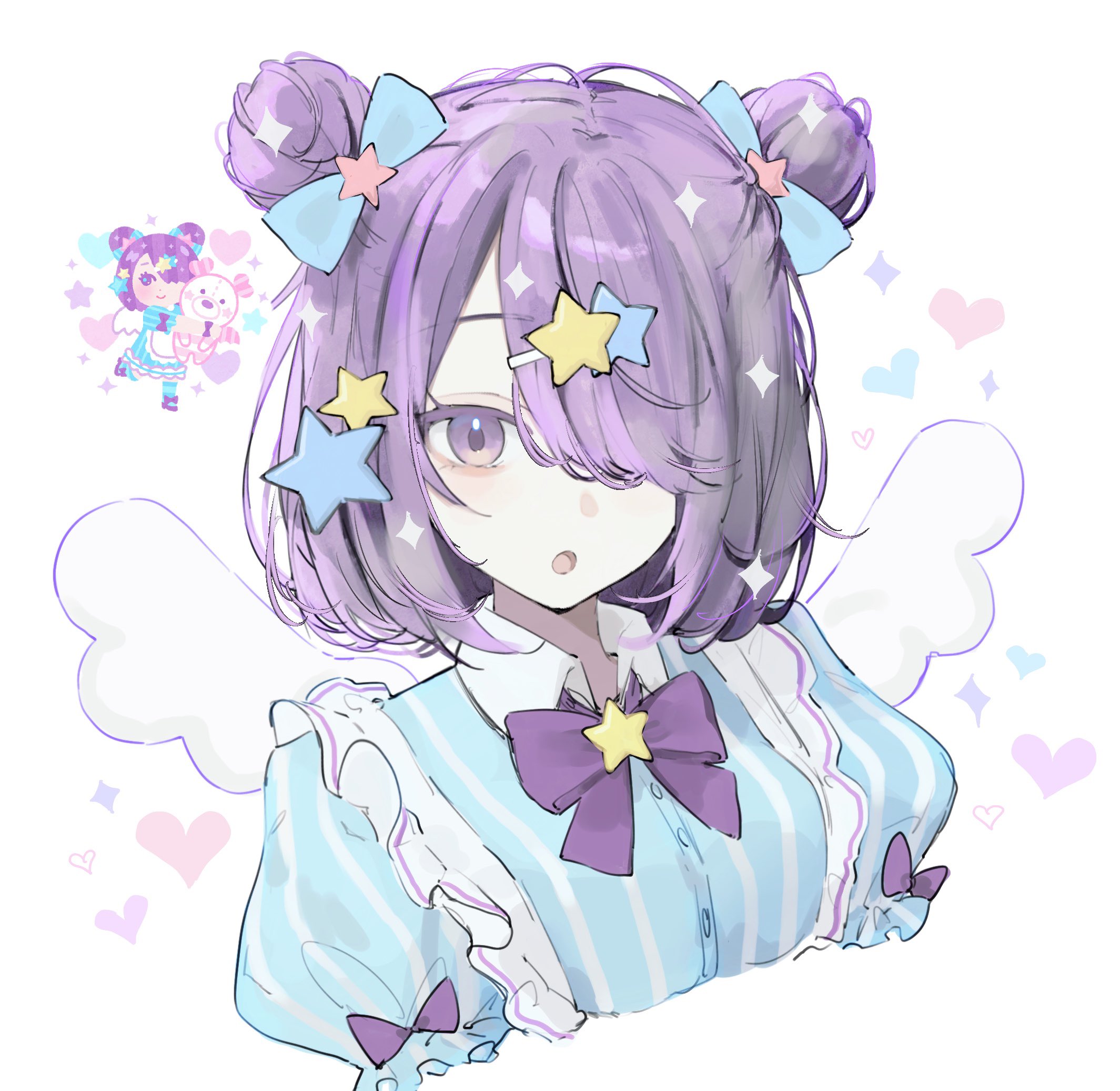 The Big ImageBoard (TBIB) - 1girl :o blue bow blue dress bow bowtie ...