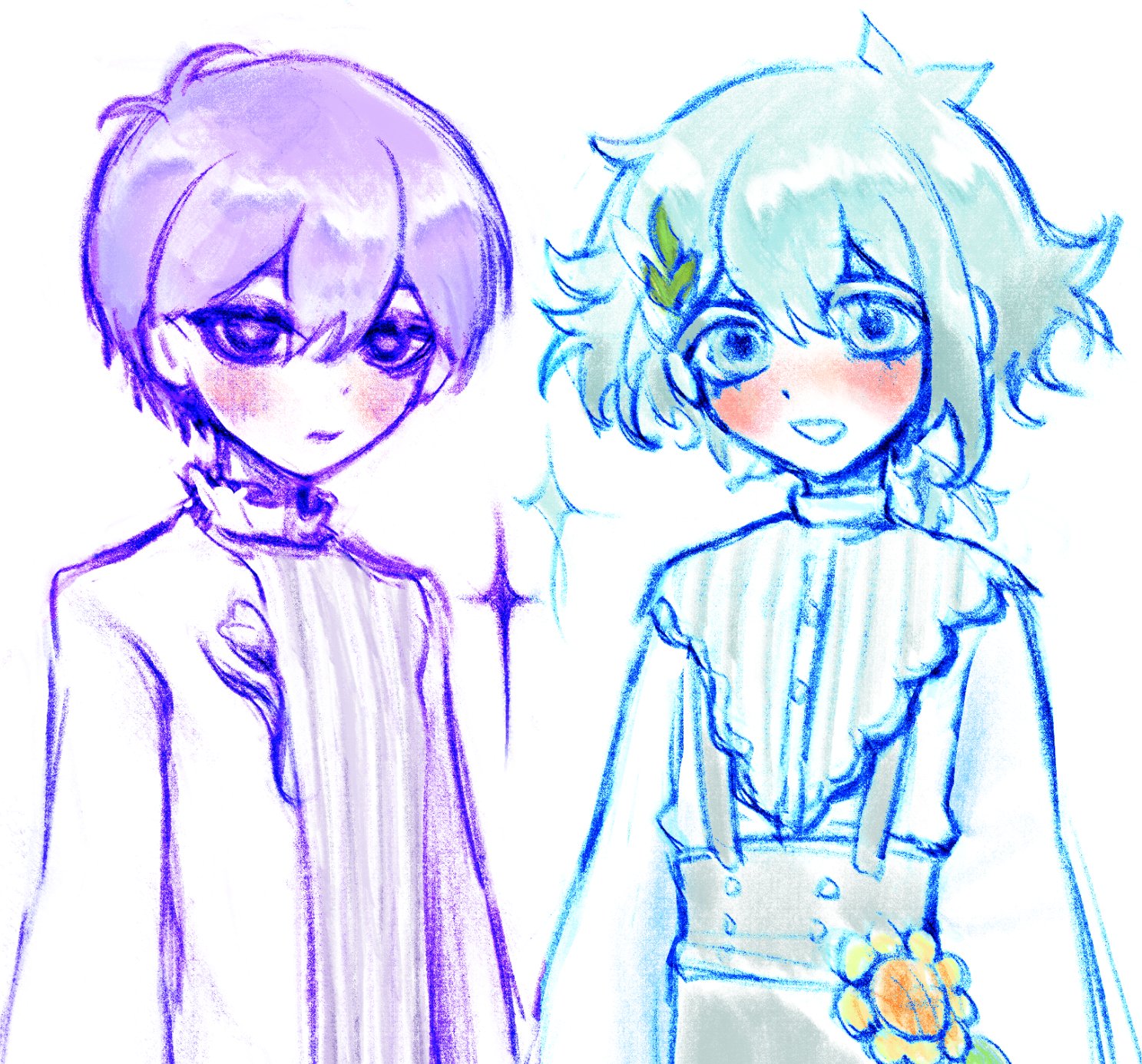 The Big ImageBoard (TBIB) - 2boys alternate costume alternate hair color basil (faraway) (omori ...