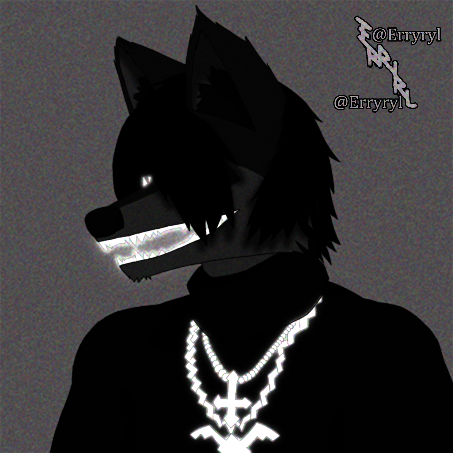 The Big ImageBoard (TBIB) - 1:1 album cover anthro black body black clothing black fur canid ...