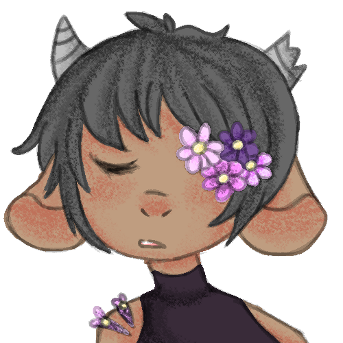 The Big ImageBoard (TBIB) - 1:1 ambiguous gender anthro blush bovid bovine broken horn brown ...