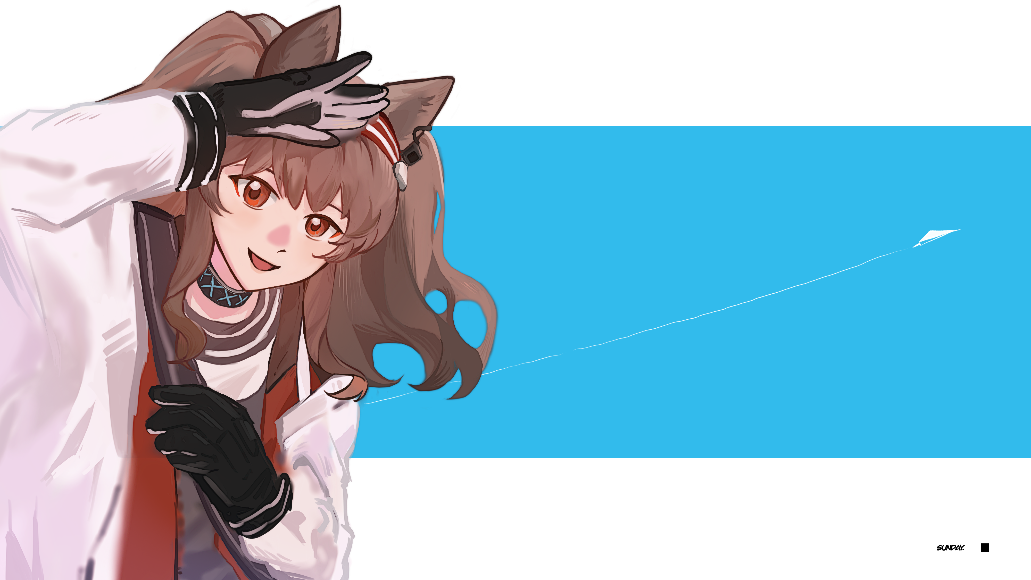 The Big ImageBoard (TBIB) - 1girl :d absurdres angelina (arknights ...