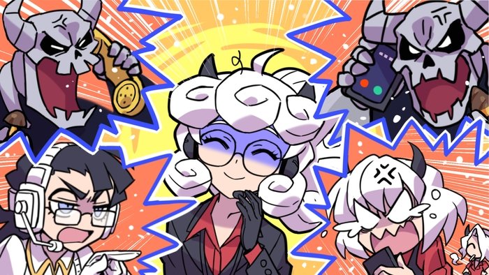 The Big ImageBoard (TBIB) - 2boys 4girls angel (helltaker) anger vein ...