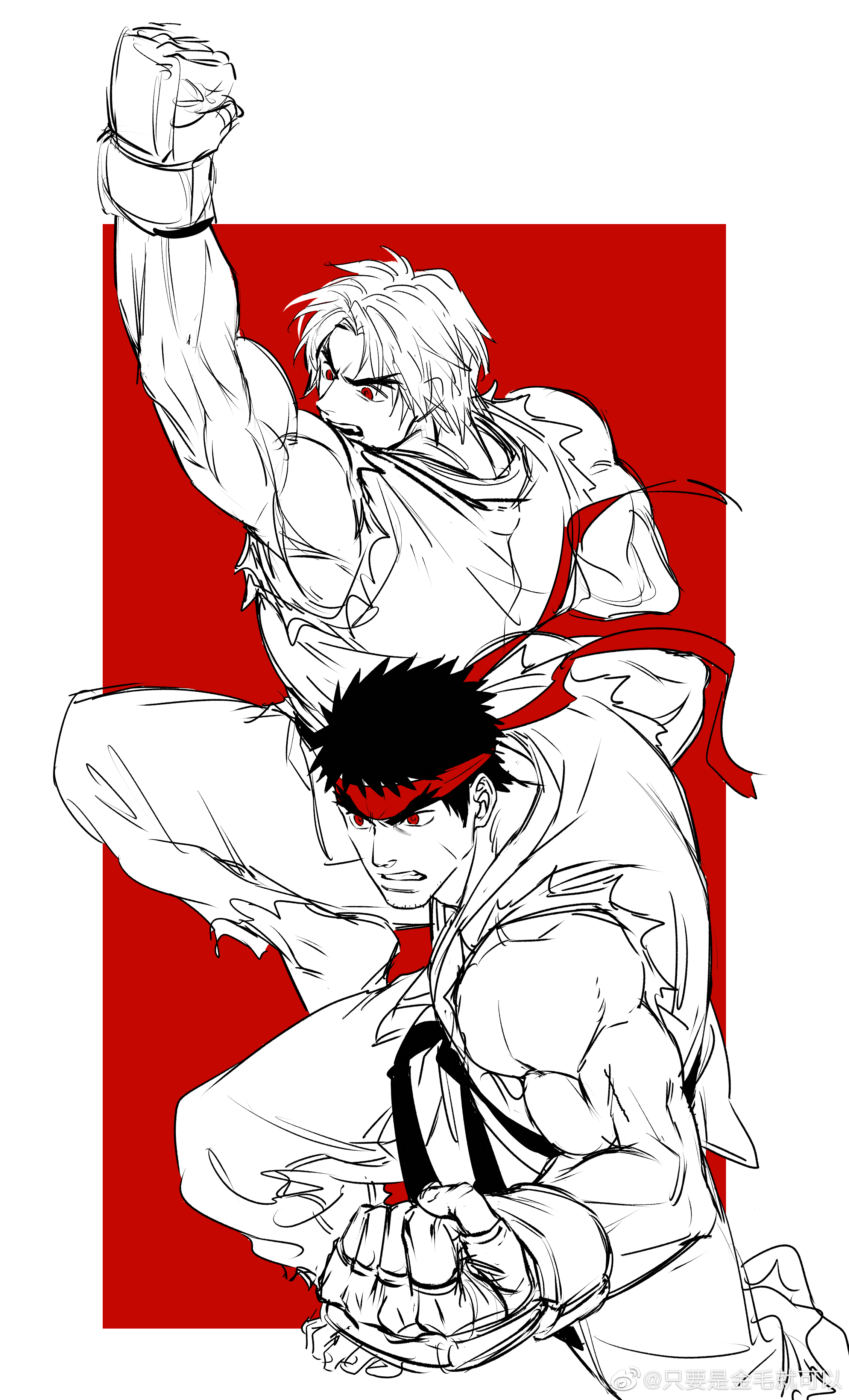 The Big ImageBoard (TBIB) - 2boys absurdres black hair dougi fighting ...