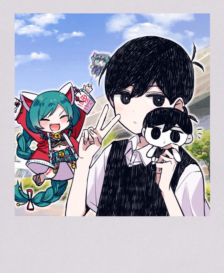 The Big ImageBoard (TBIB) - 1boy 1girl animal ears basil (headspace ...