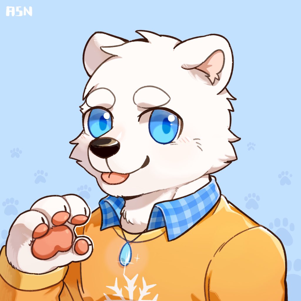 The Big ImageBoard (TBIB) - 1:1 anthro asnnonaka bear black nose blep blue eyes bust portrait ...