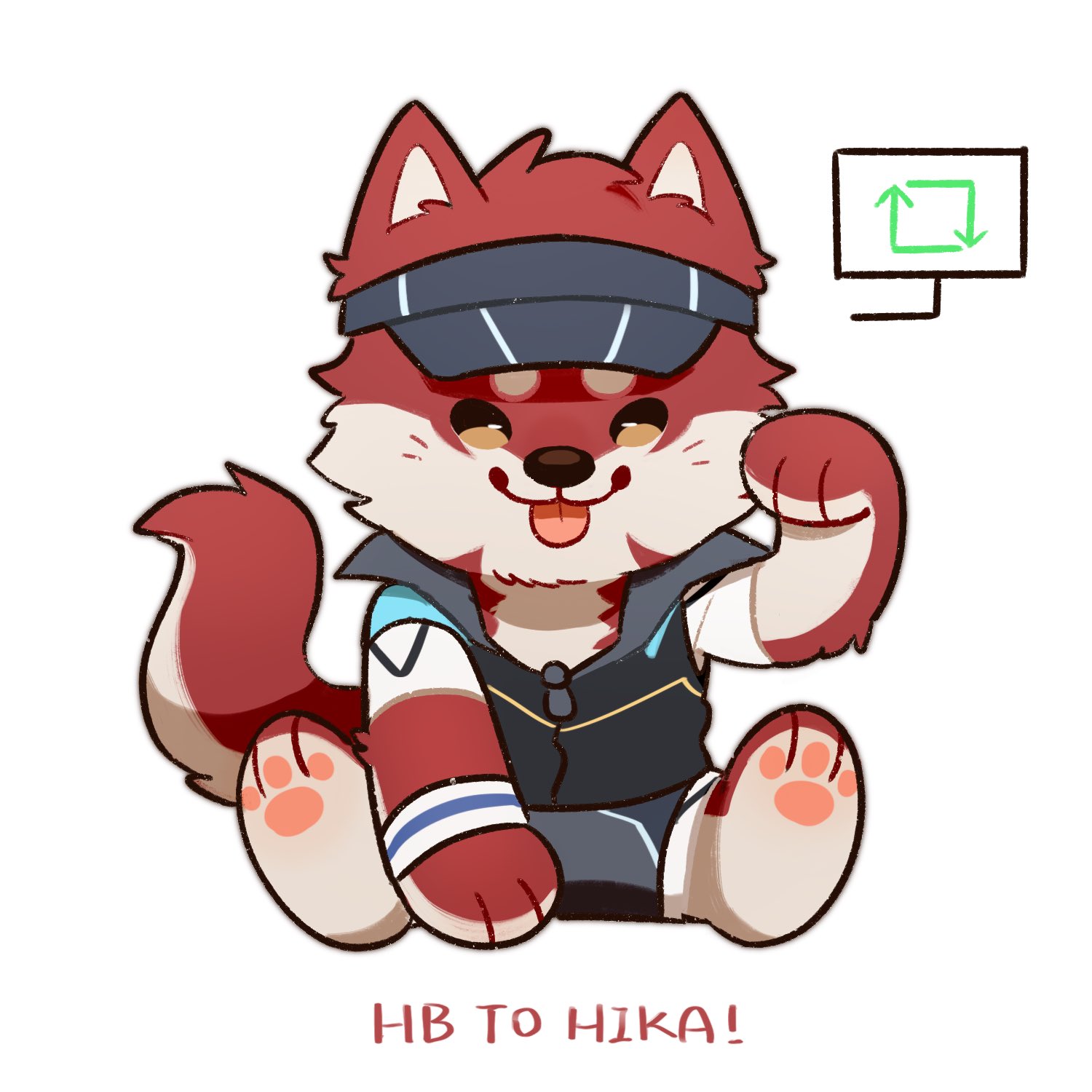 The Big ImageBoard (TBIB) - 1:1 anthro asnnonaka black clothing black topwear blep canid canine ...