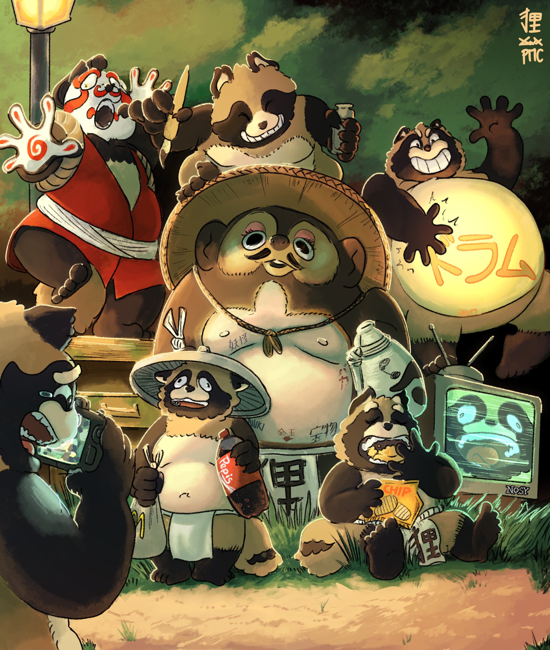 The Big ImageBoard (TBIB) - 2022 absurd res anthro asian clothing belly big belly brown body ...