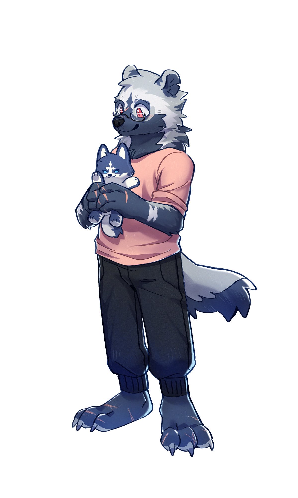 The Big ImageBoard (TBIB) - 3:5 anthro asnnonaka barefoot black bottomwear black clothing black ...