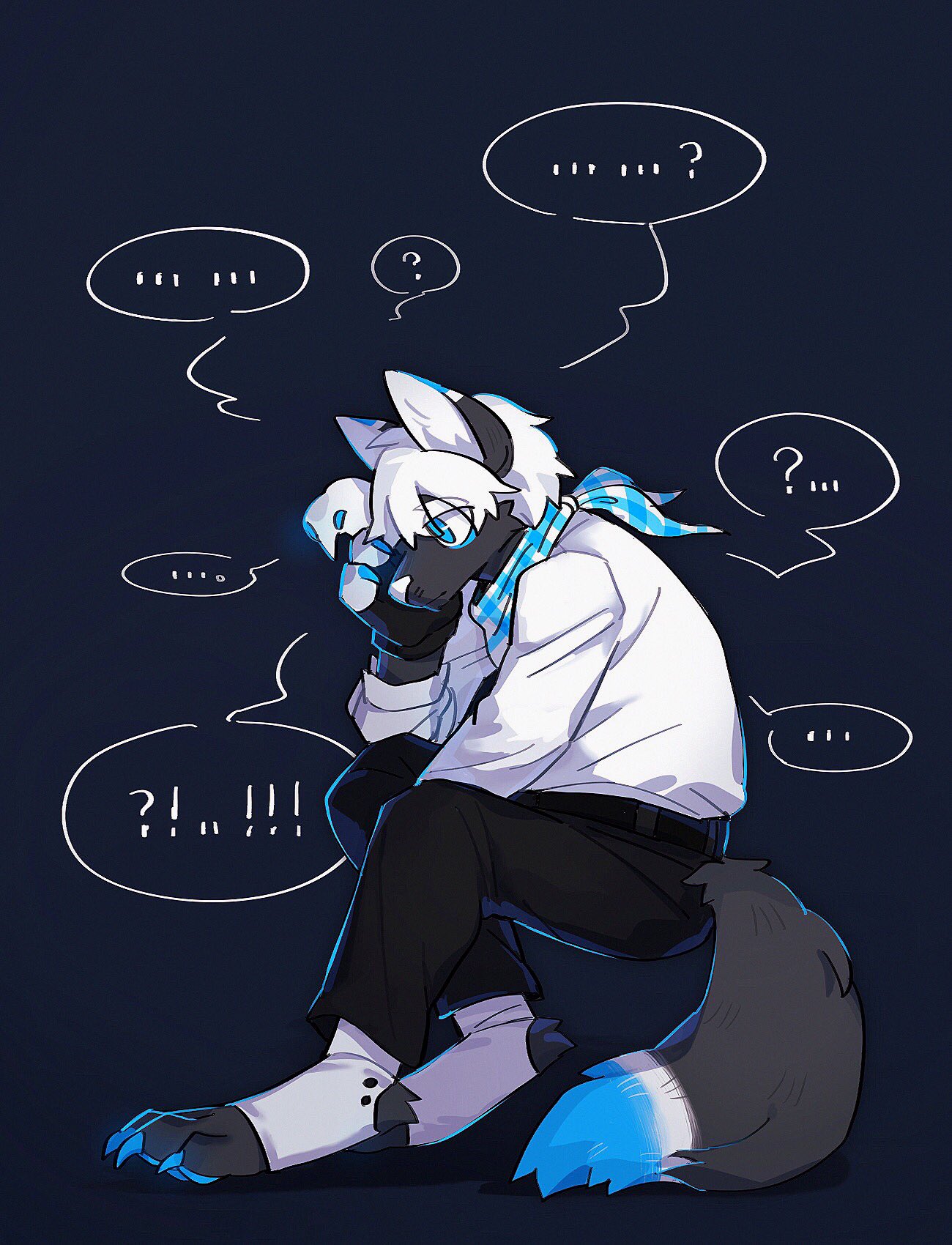 The Big ImageBoard (TBIB) - anthro asnnonaka black belt black bottomwear black clothing black ...