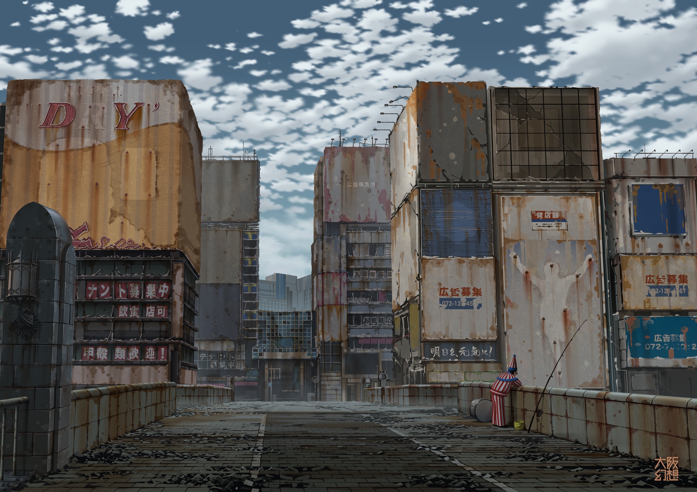 The Big ImageBoard (TBIB) - 1other abandoned artist name blue sky broken window bucket building ...