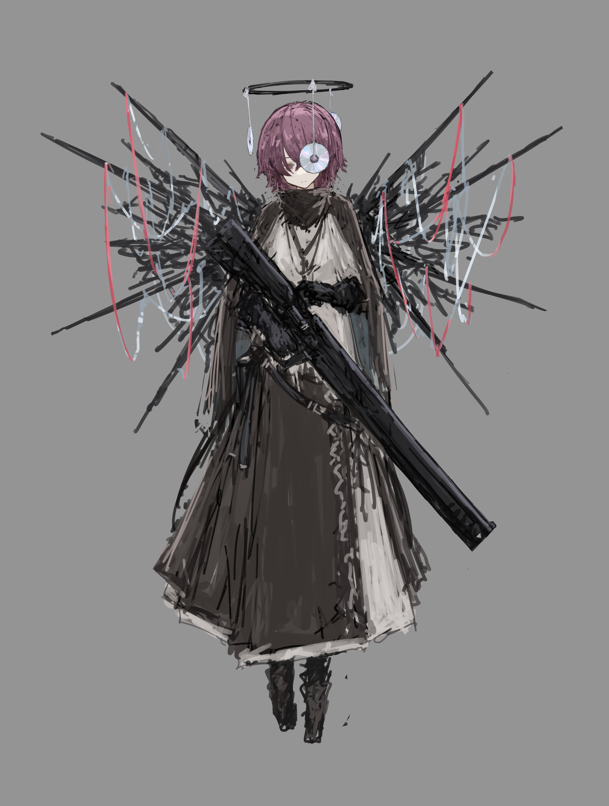 The Big ImageBoard (TBIB) - 1girl absurdres angel arknights black ...