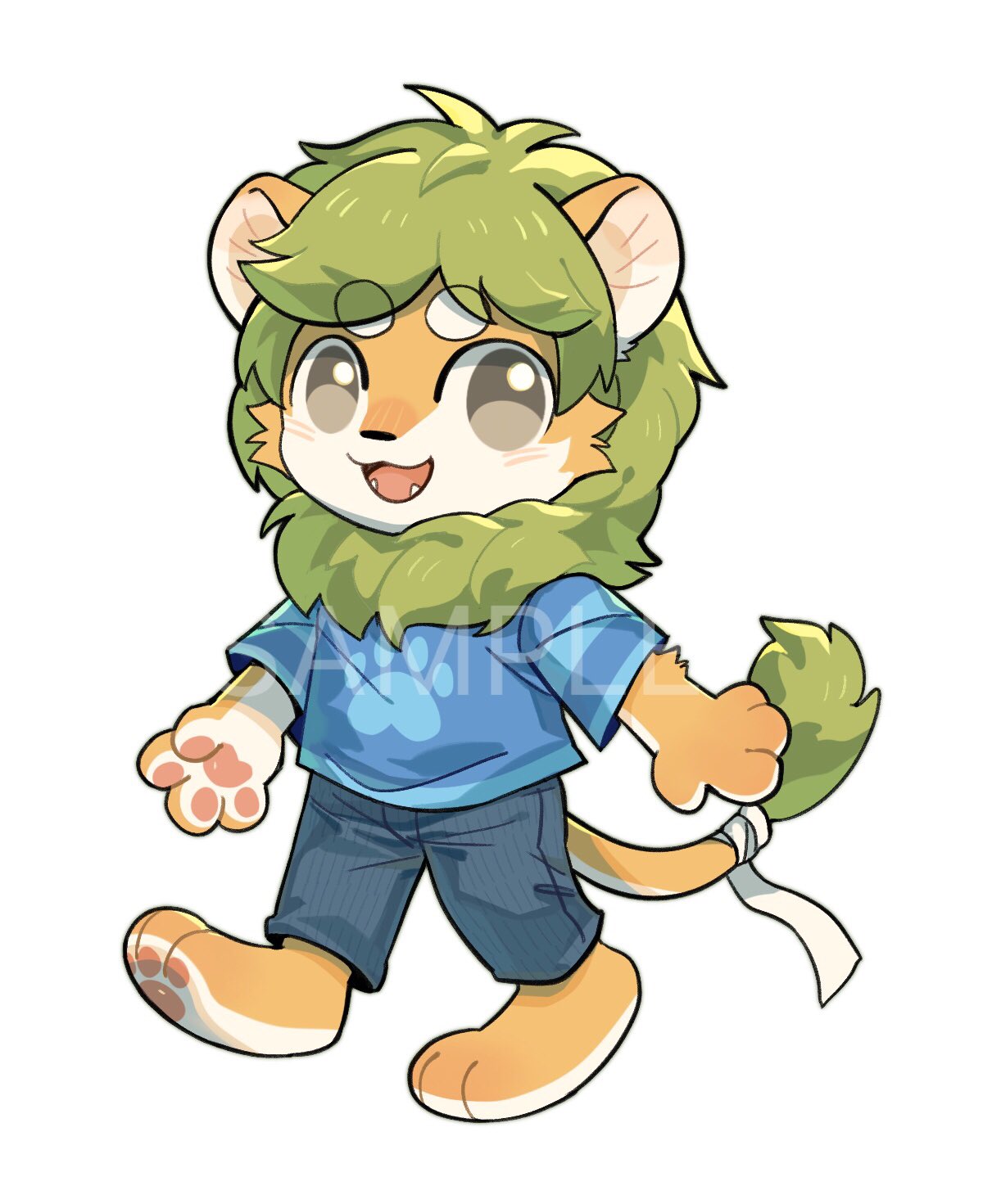 The Big ImageBoard (TBIB) - anthro asnnonaka black nose blue bottomwear blue clothing blue pants ...