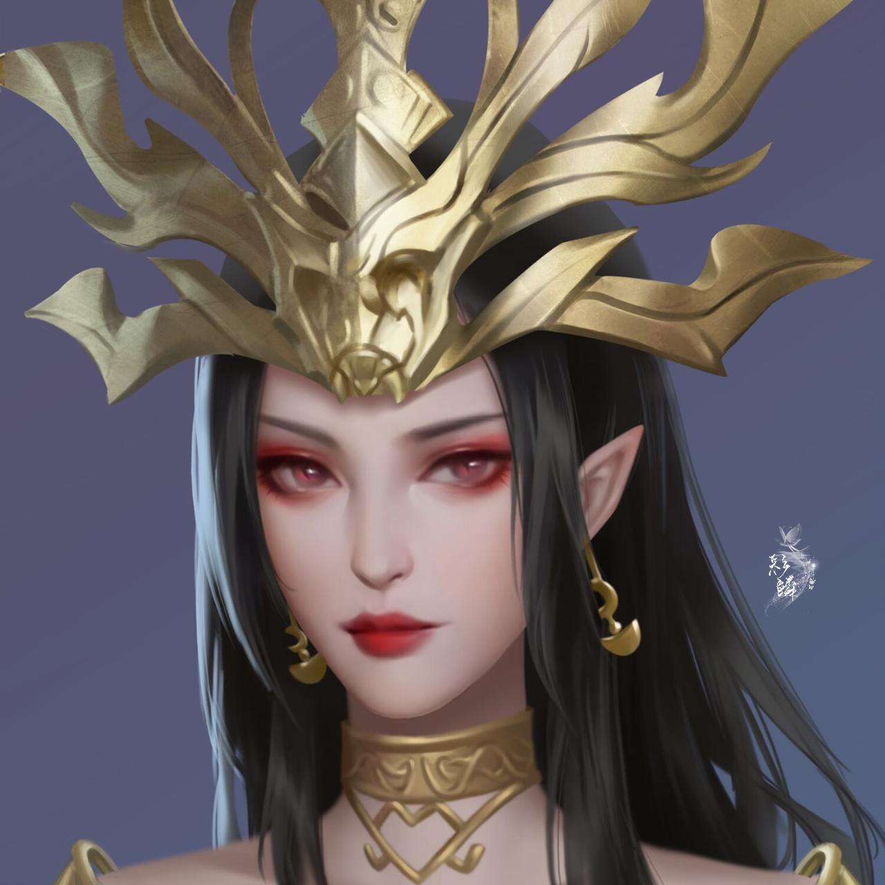 The Big Imageboard Tbib 1girl Artist Request Black Hair Blue