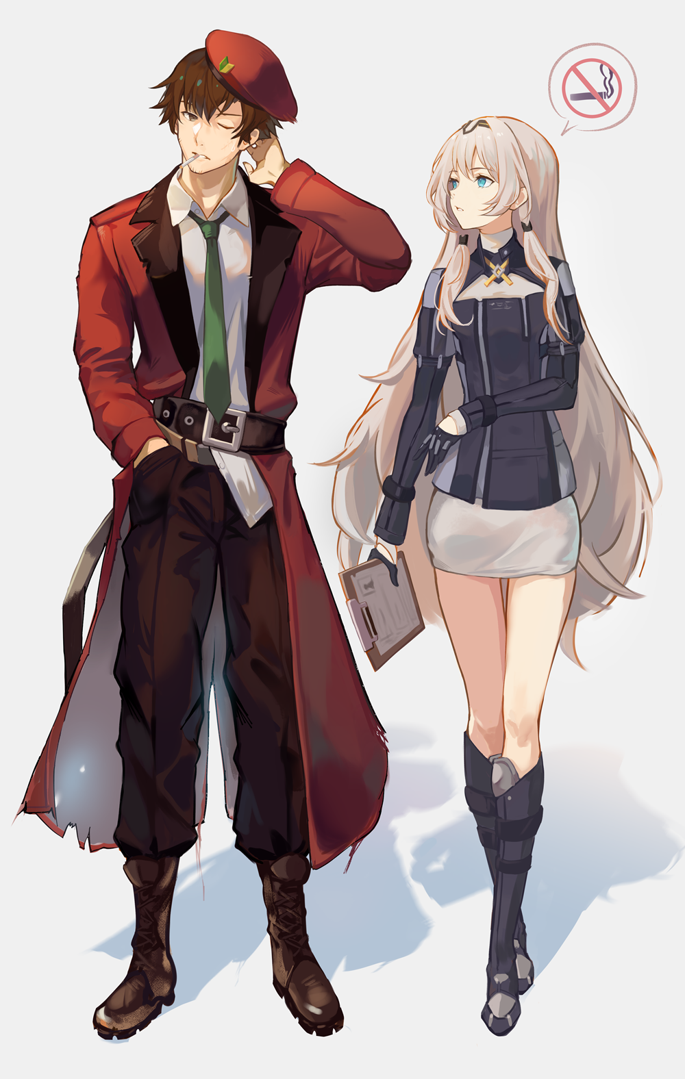The Big ImageBoard (TBIB) - 1boy 1girl an-94 (girls' frontline) aqua ...