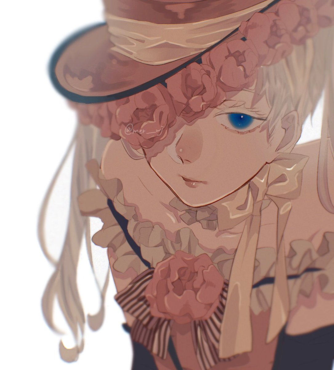 The Big ImageBoard (TBIB) - 1boy bishounen blue eyes crossdressing gojou satoru hat highres ...