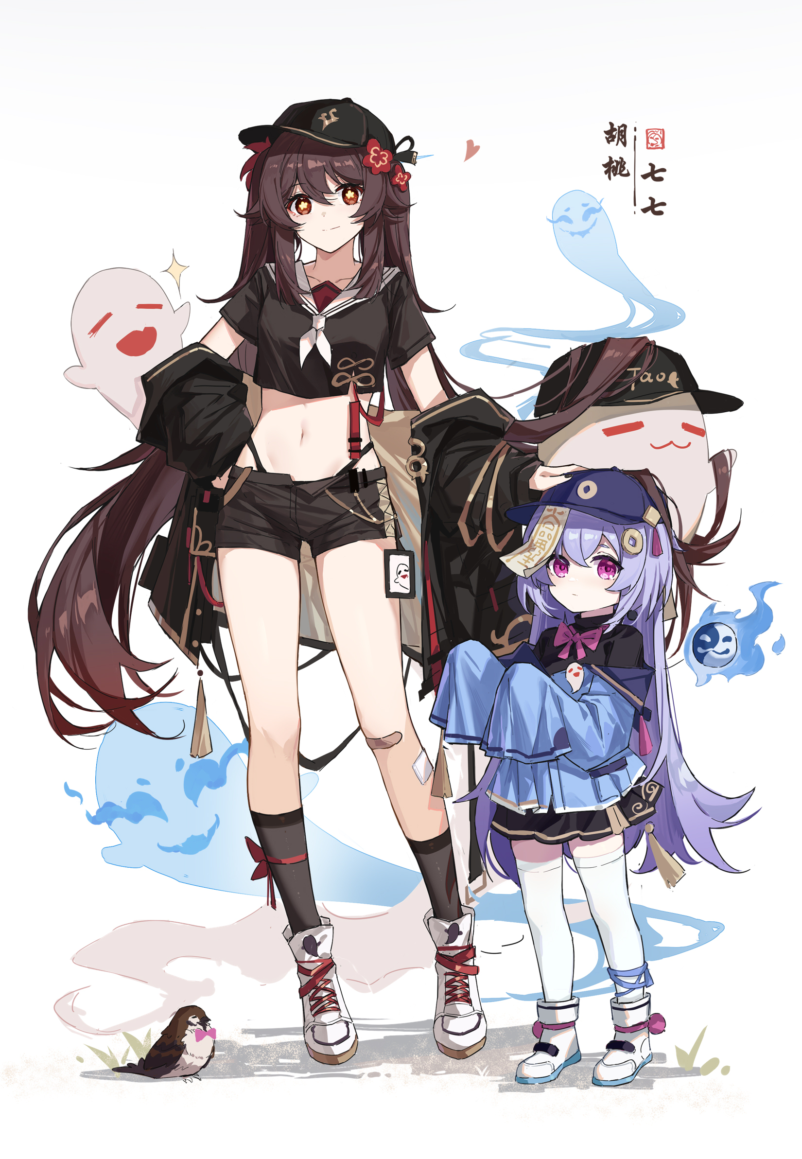 The Big ImageBoard (TBIB) - 2girls alternate costume alternate hair length alternate hairstyle ...