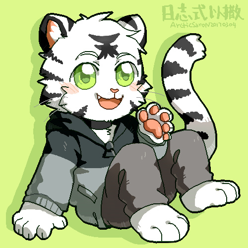 The Big ImageBoard (TBIB) - 1:1 2017 anthro asnnonaka black body black clothing black fur black ...