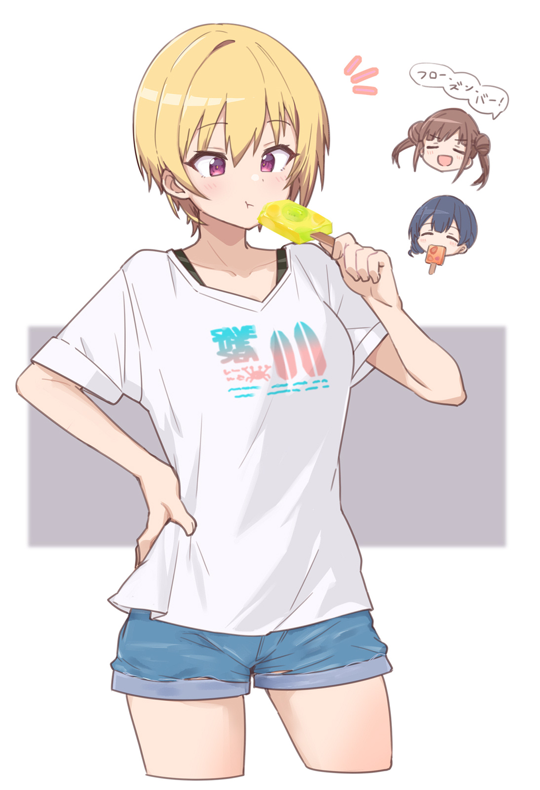 The Big ImageBoard (TBIB) - 3girls :t azu ankoowl blonde hair blush ...