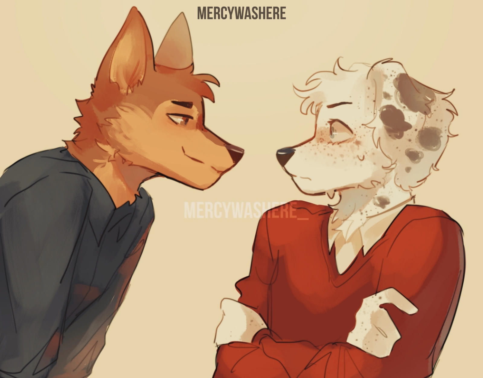 The Big ImageBoard (TBIB) - anthro blush canid canine canis chase (paw patrol) clothing crossed ...