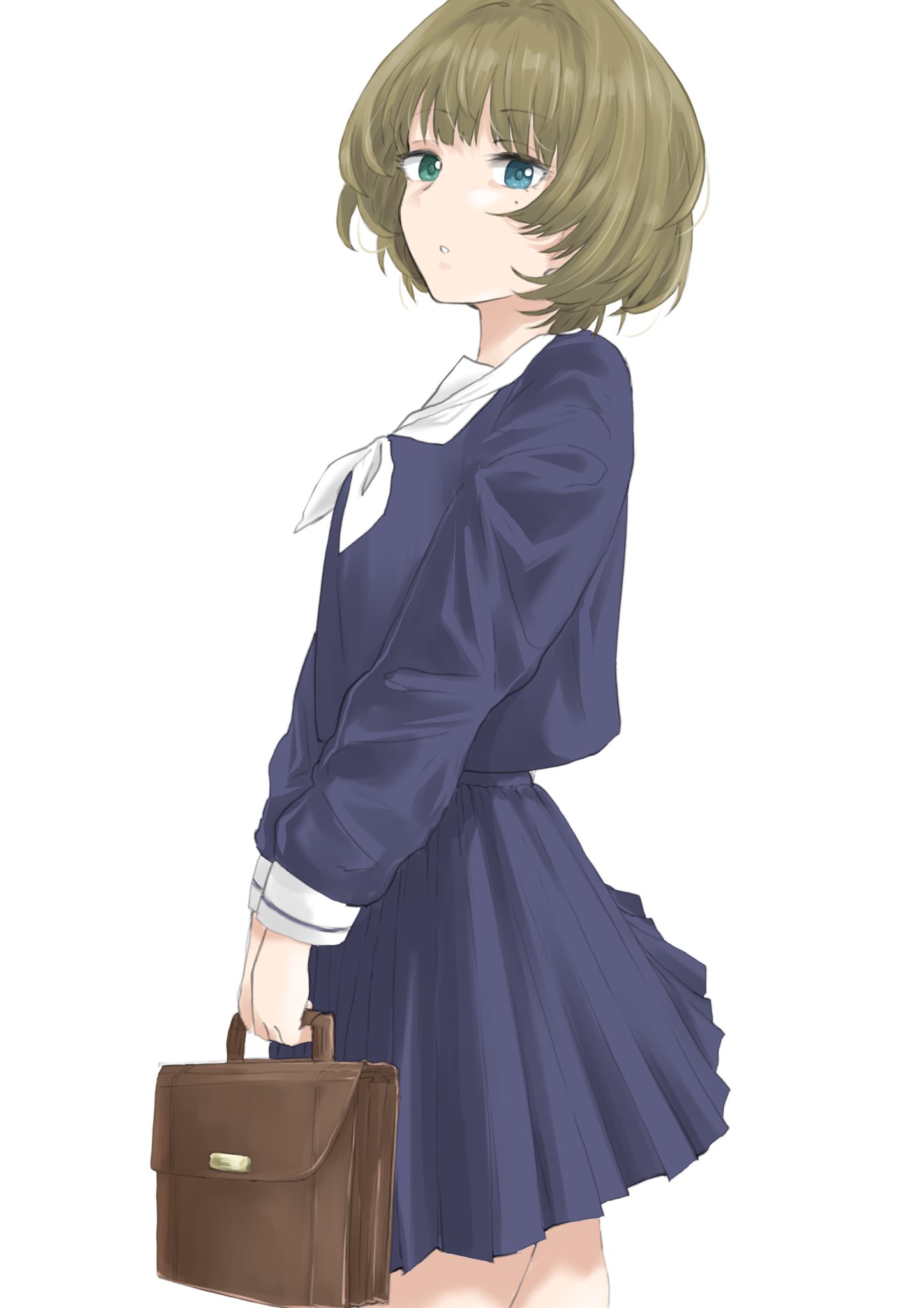 The Big ImageBoard (TBIB) - 1girl :o aged down alternate costume bag blue eyes blue serafuku ...