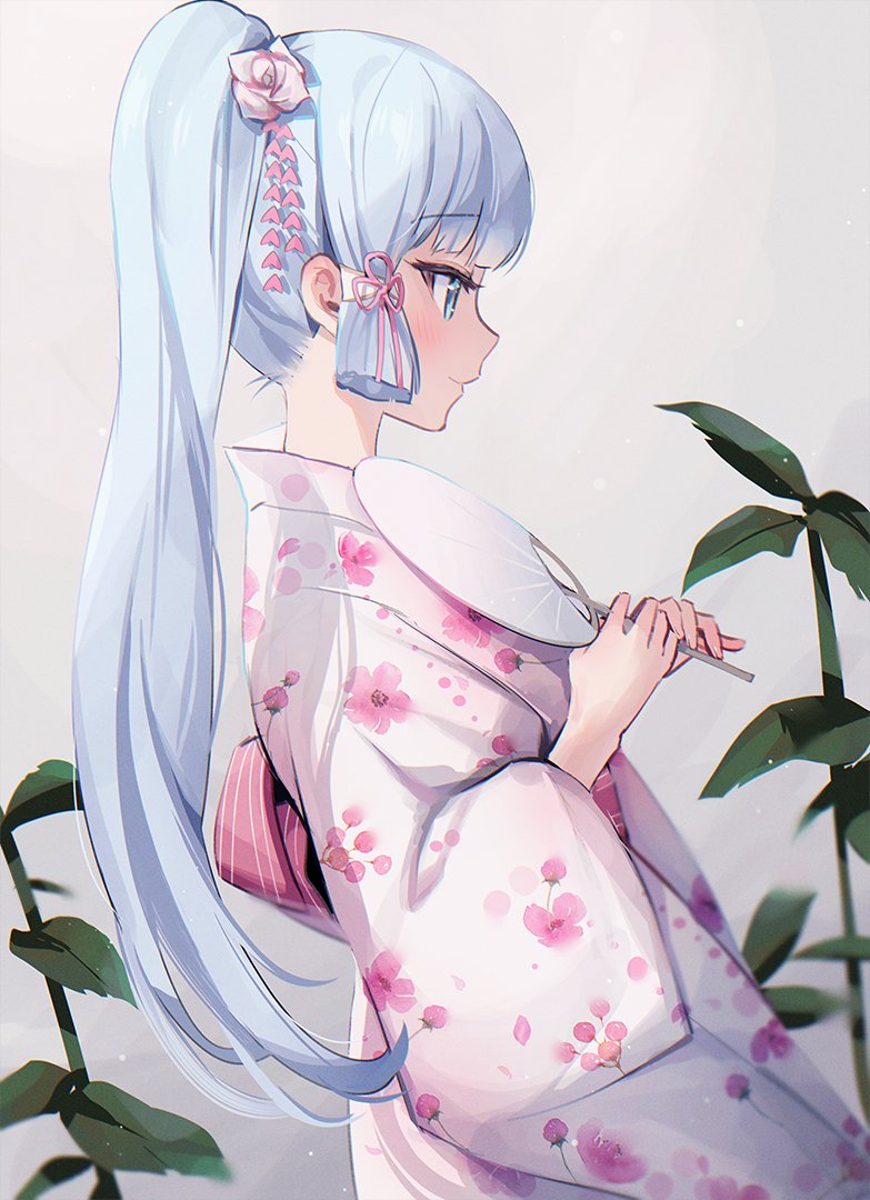 The Big ImageBoard (TBIB) - 1girl alternate costume blue eyes blue hair blunt bangs blush closed ...