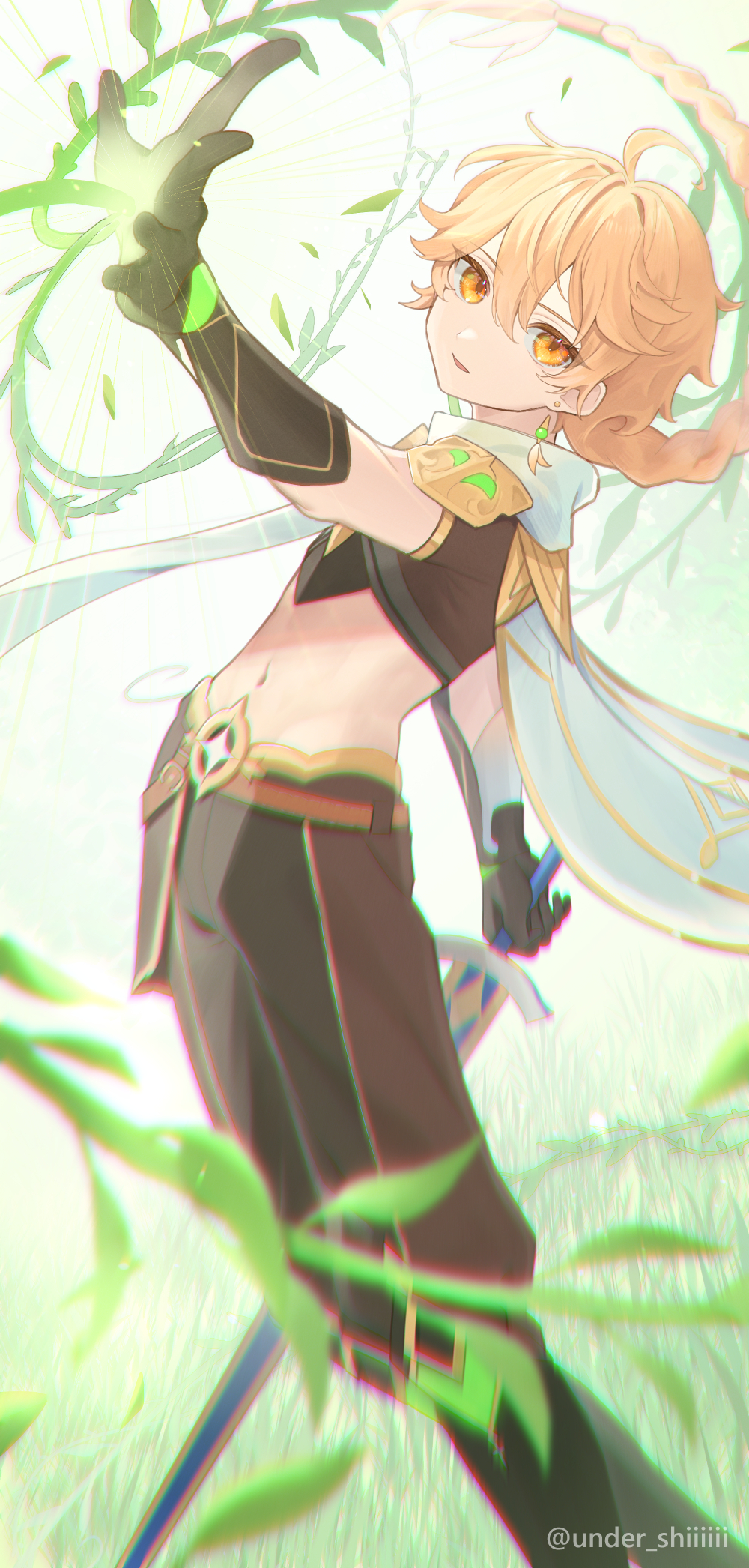 The Big ImageBoard (TBIB) - 1boy aether (genshin impact) armor blonde ...