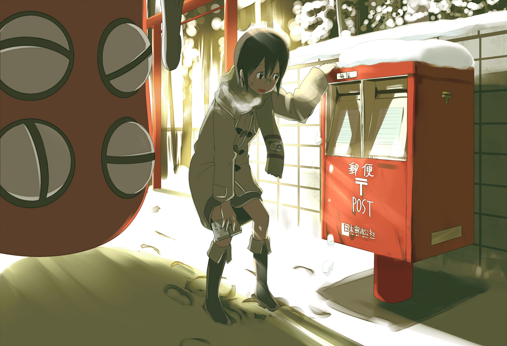 The Big ImageBoard (TBIB) - 1girl bad id bad pixiv id brown hair coat ...