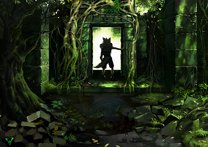 The Big ImageBoard (TBIB) - 2014 ambiguous gender anthro brick canid canine clothed clothing ...