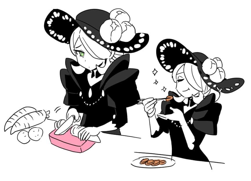 The Big ImageBoard (TBIB) - 1girl black dress black headwear chopsticks cogita (pokemon) dede ...