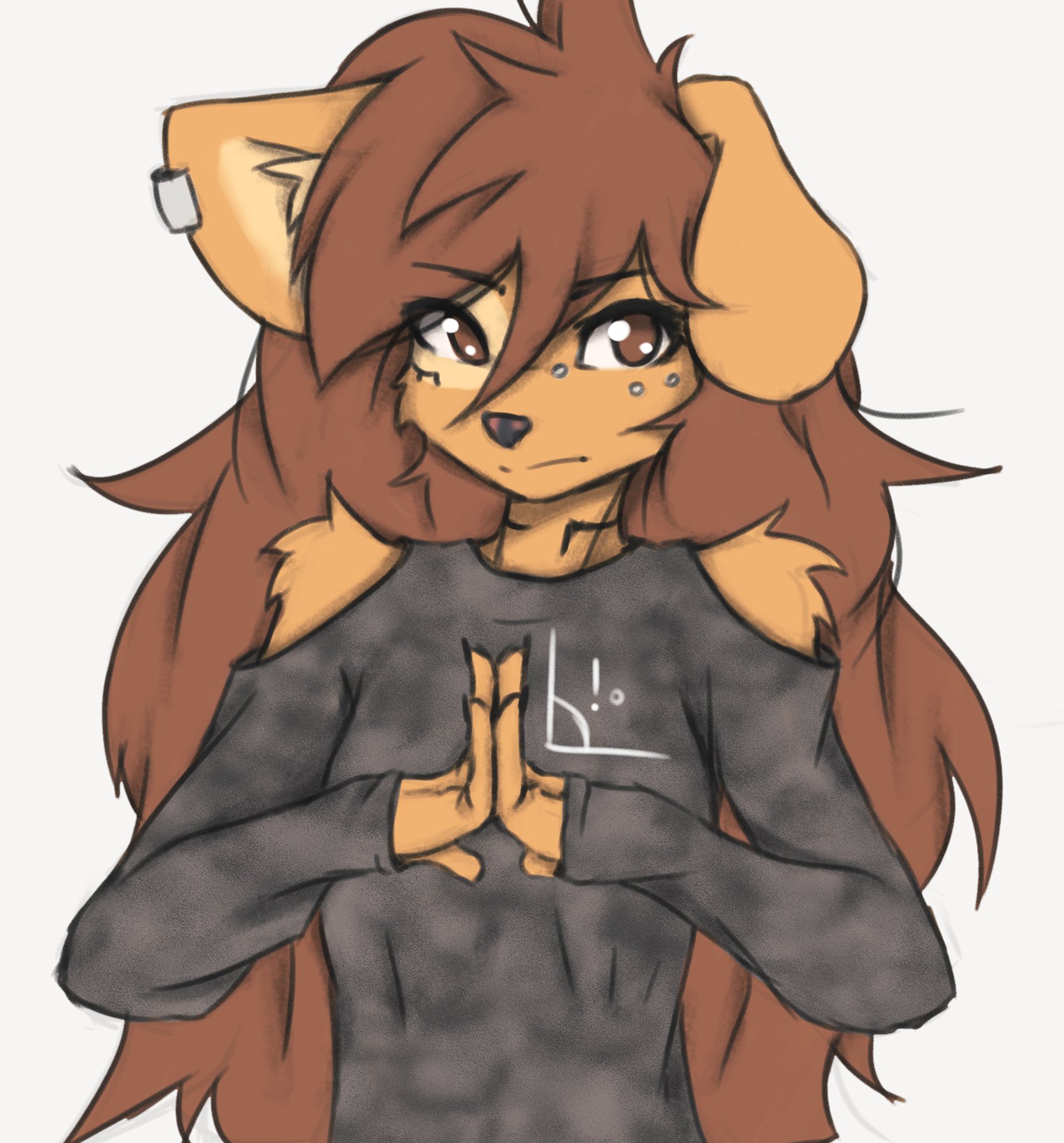 The Big ImageBoard (TBIB) - anthro apogee (tinygaypirate) arm tuft bare shoulders black nose ...