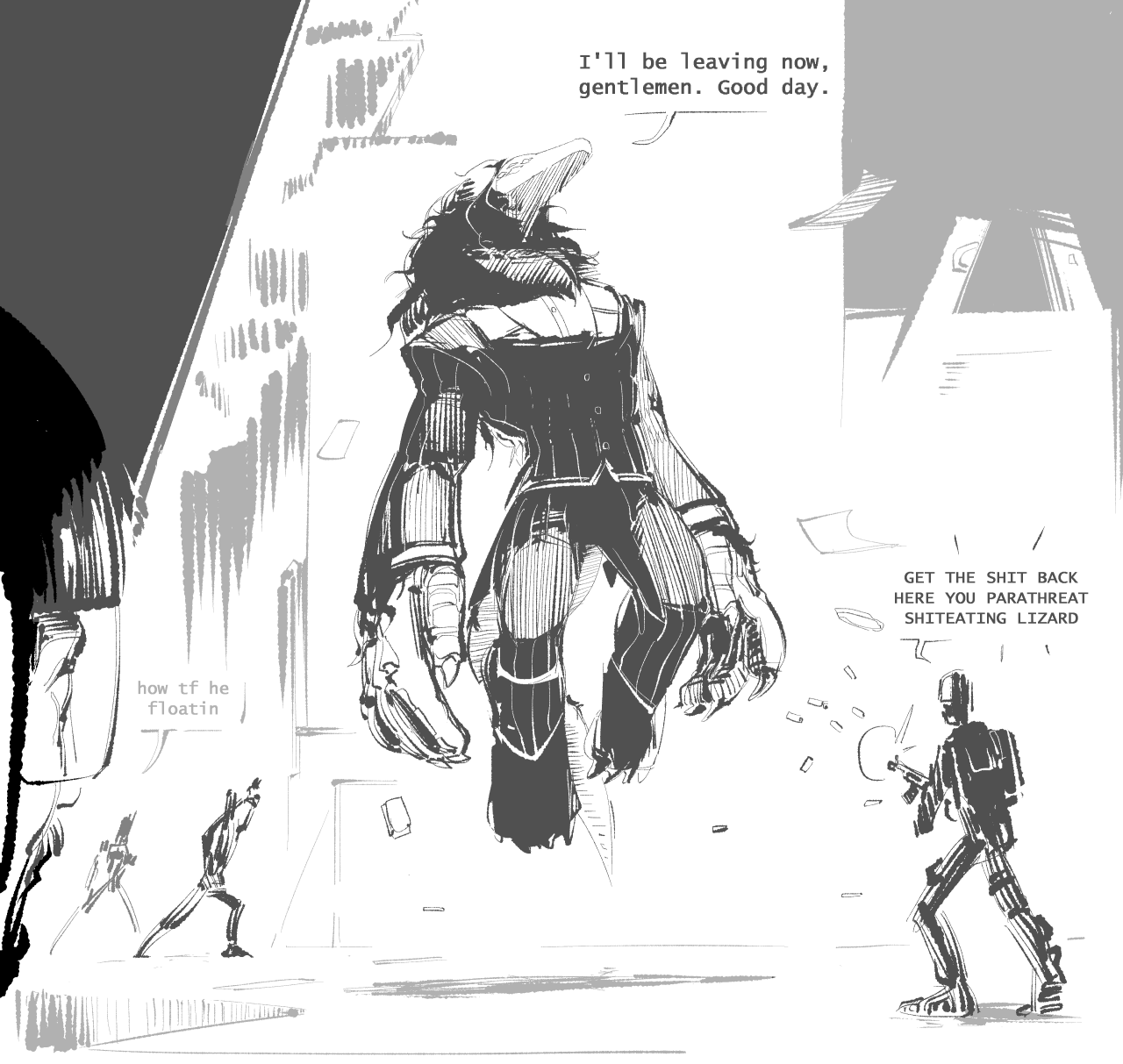 The Big ImageBoard (TBIB) - ambiguous gender anthro armor black and ...