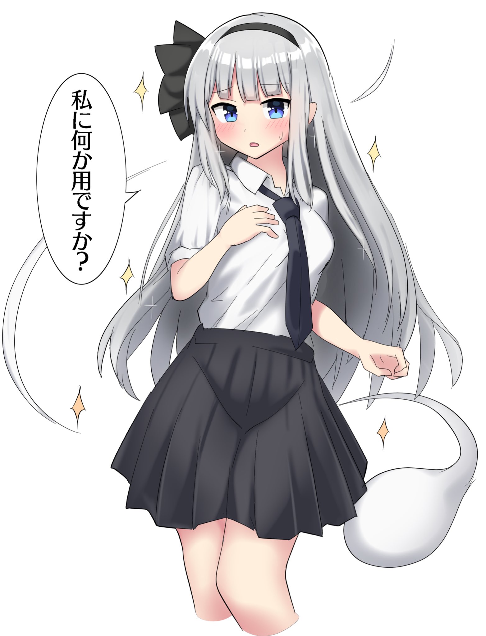 The Big ImageBoard (TBIB) - 1girl alternate hair length alternate hairstyle bangs black bow ...