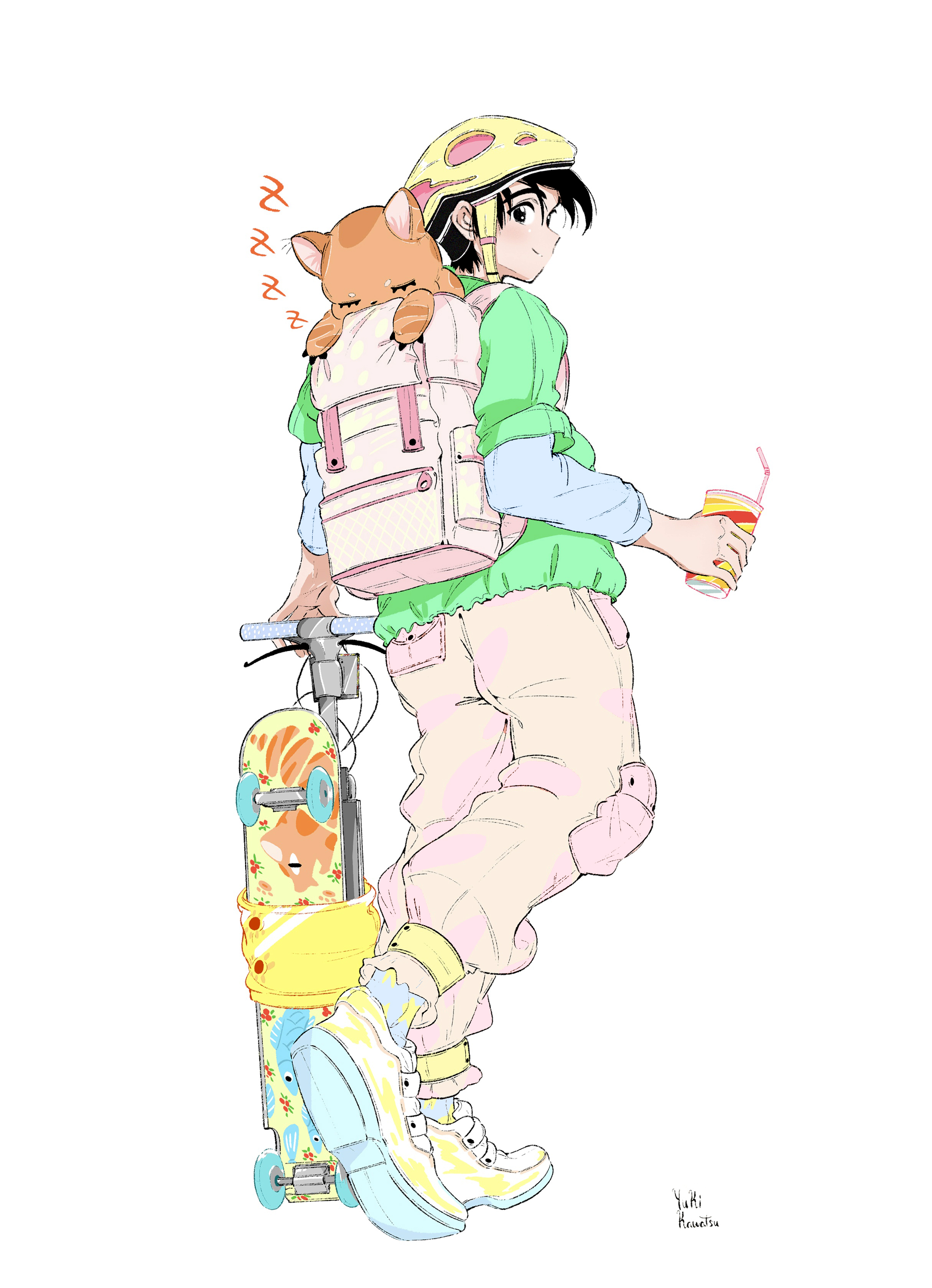 The Big ImageBoard (TBIB) - 1other absurdres ambiguous gender artist name backpack bag black ...