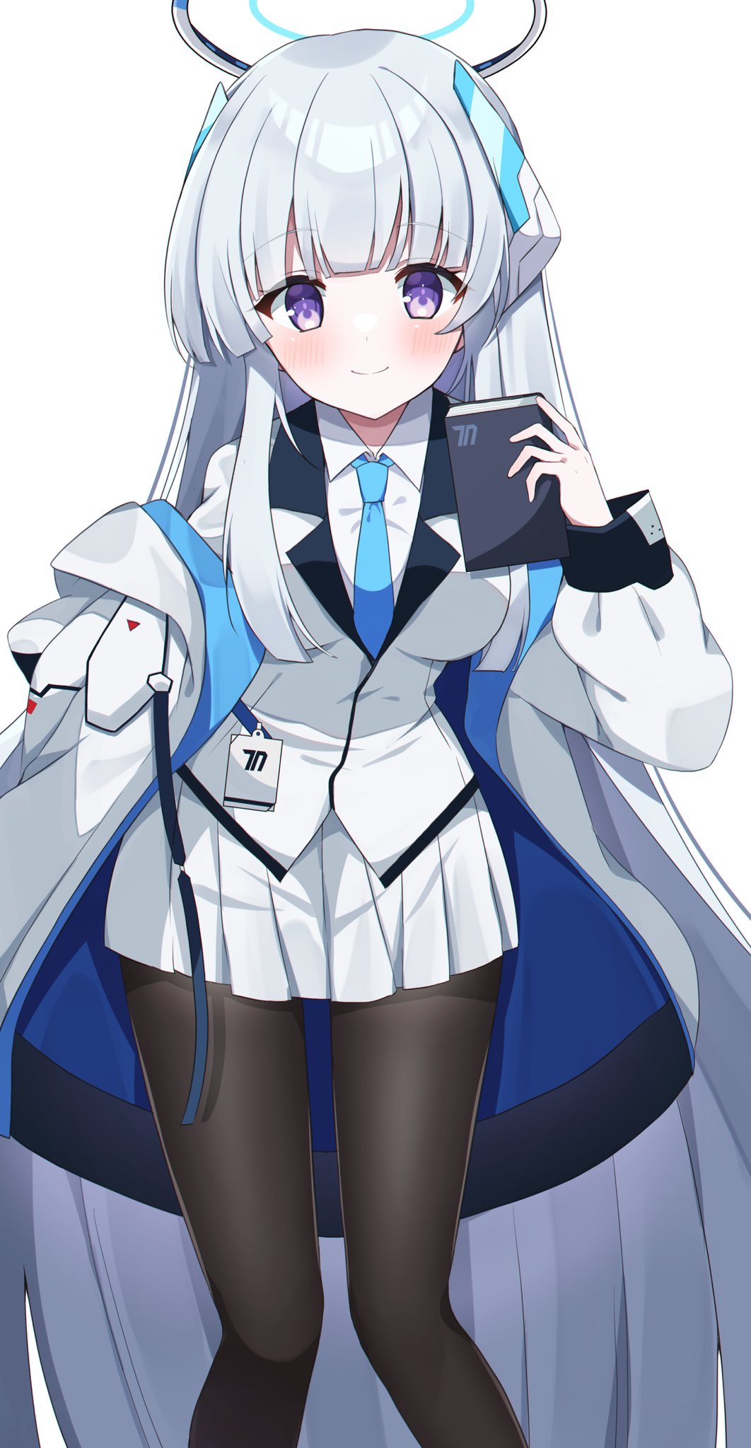 The Big Imageboard Tbib 1girl Blue Archive Blue Necktie Blush