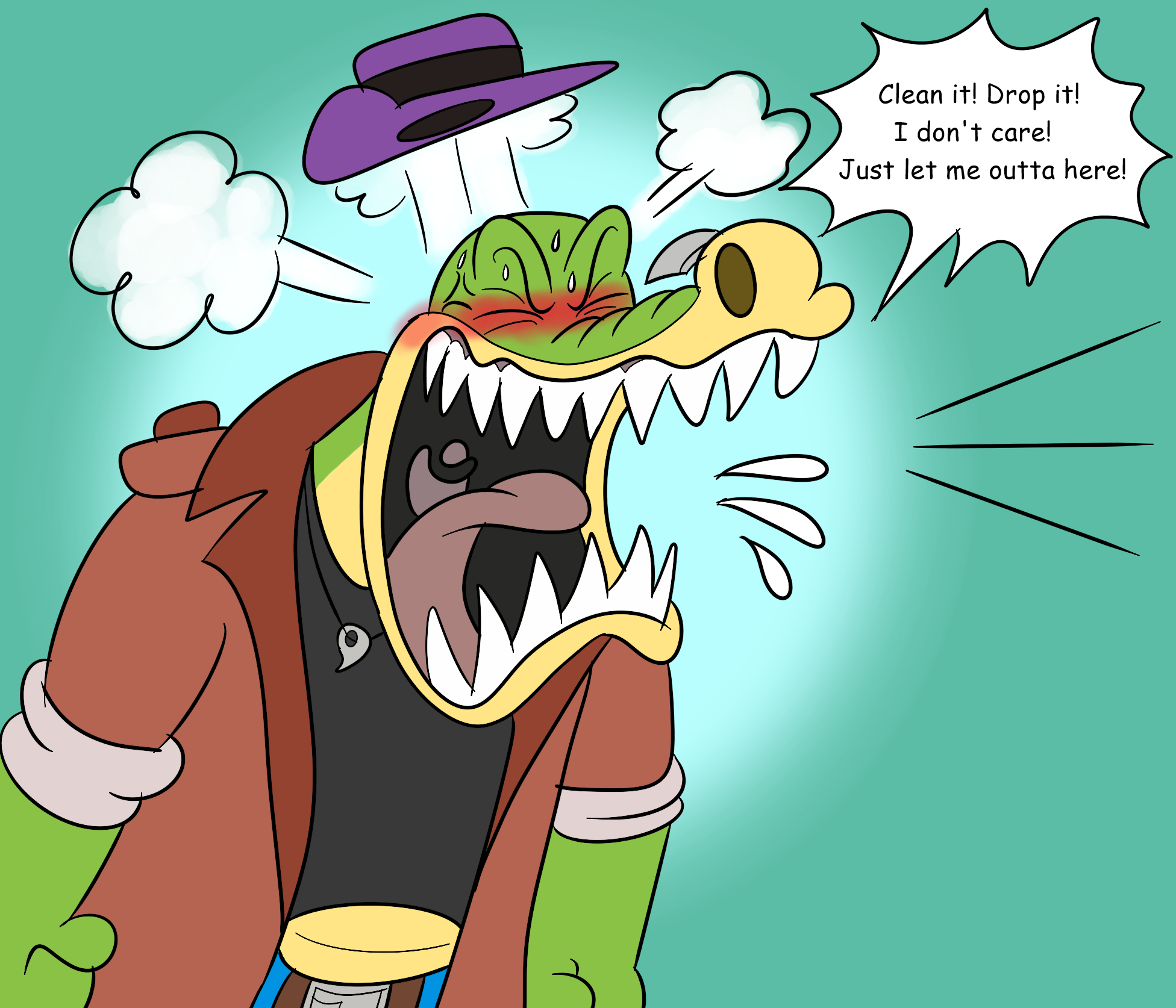 The Big ImageBoard (TBIB) - 2021 alligator alligatorid angry anthro biped bodily fluids ...