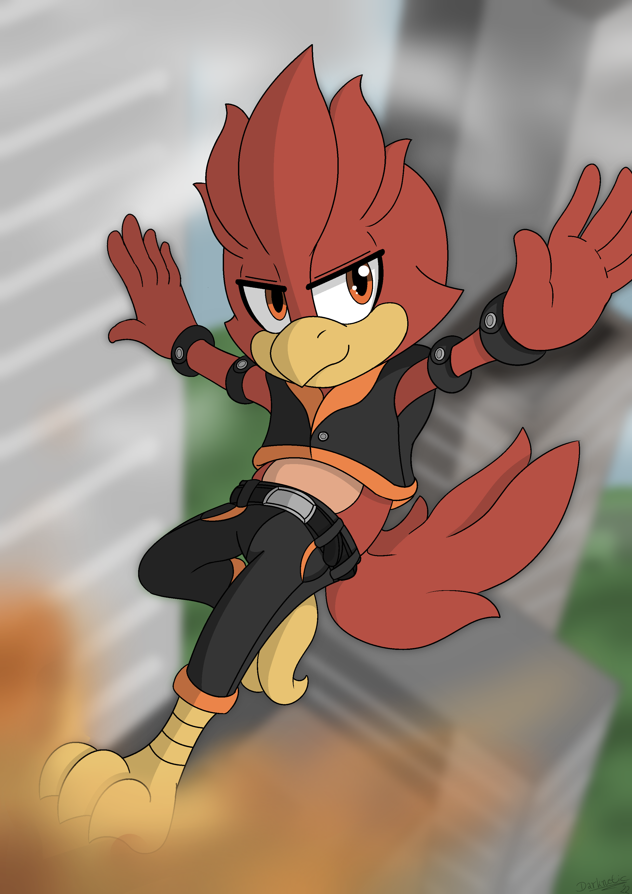 The Big ImageBoard (TBIB) - absurd res accessory armwear avian beak belt black clothing ...