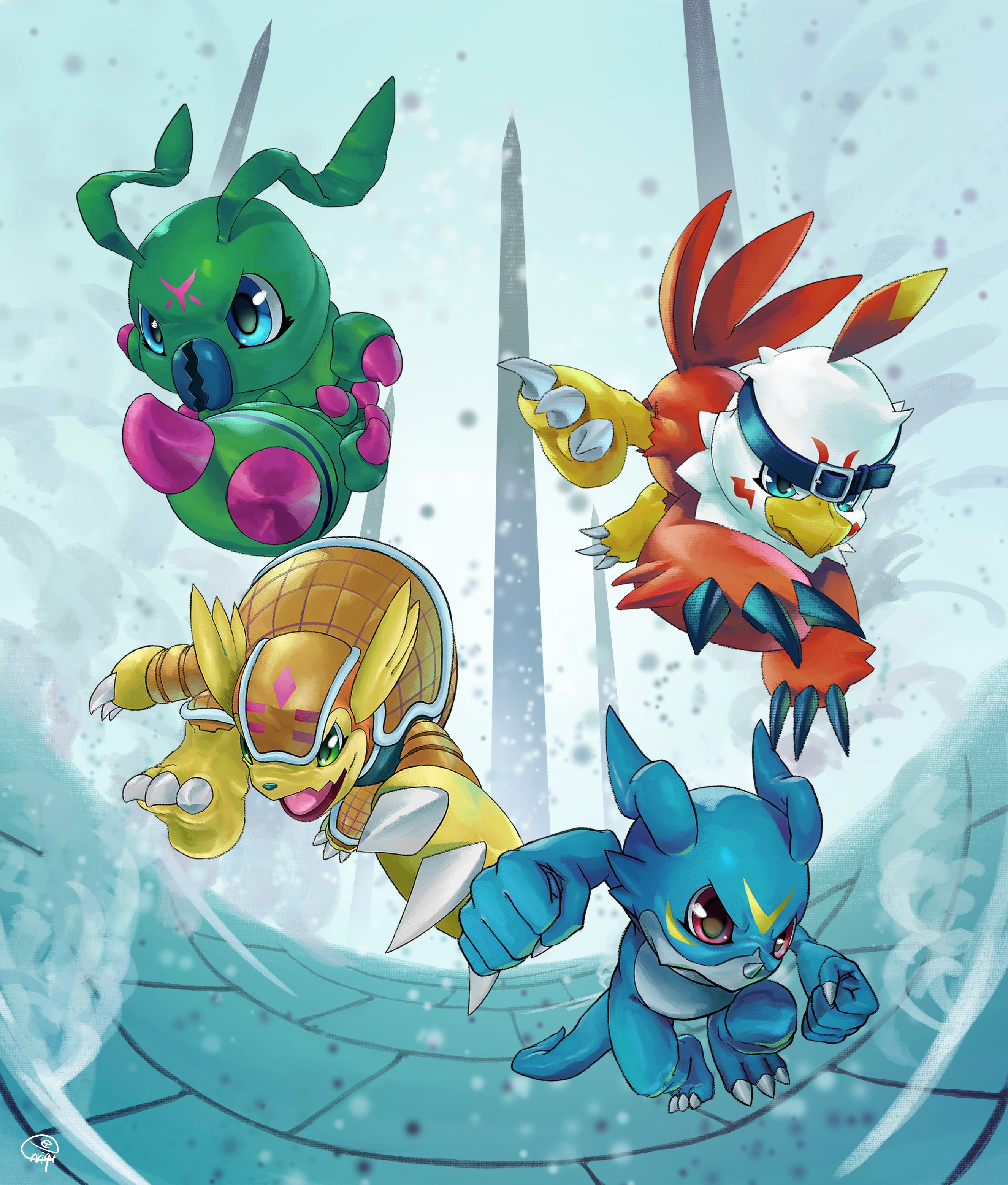 The Big ImageBoard (TBIB) - absurdres armadimon bird brown eyes claws ...