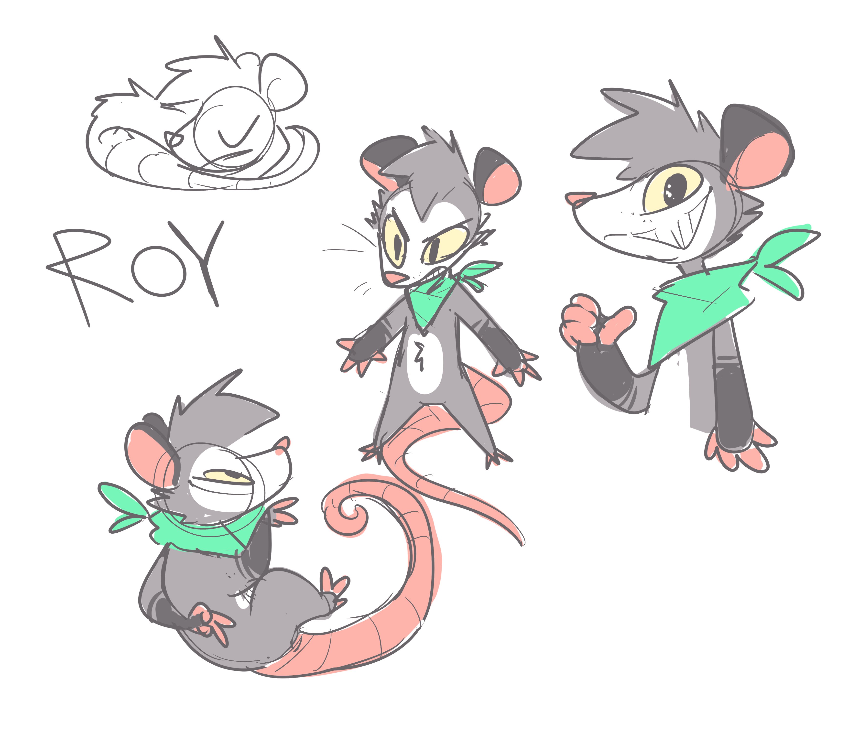 The Big ImageBoard (TBIB) - absurd res american opossum anthro bandanna black body black fur ...