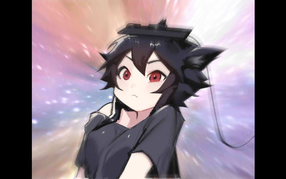 The Big ImageBoard (TBIB) - 1girl animal ears black hair breasts closed mouth ejami ekko (ejami ...