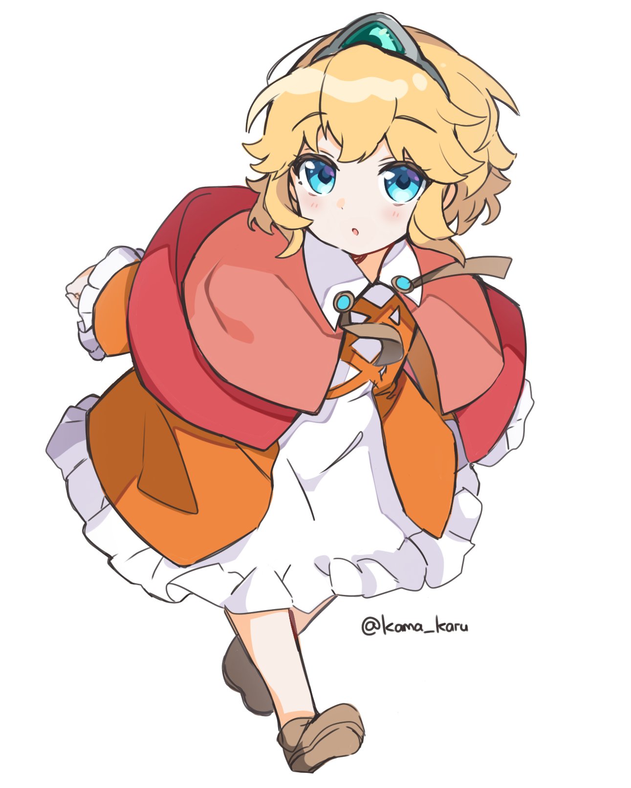 The Big ImageBoard (TBIB) - 1girl blonde hair blue eyes brown footwear ...