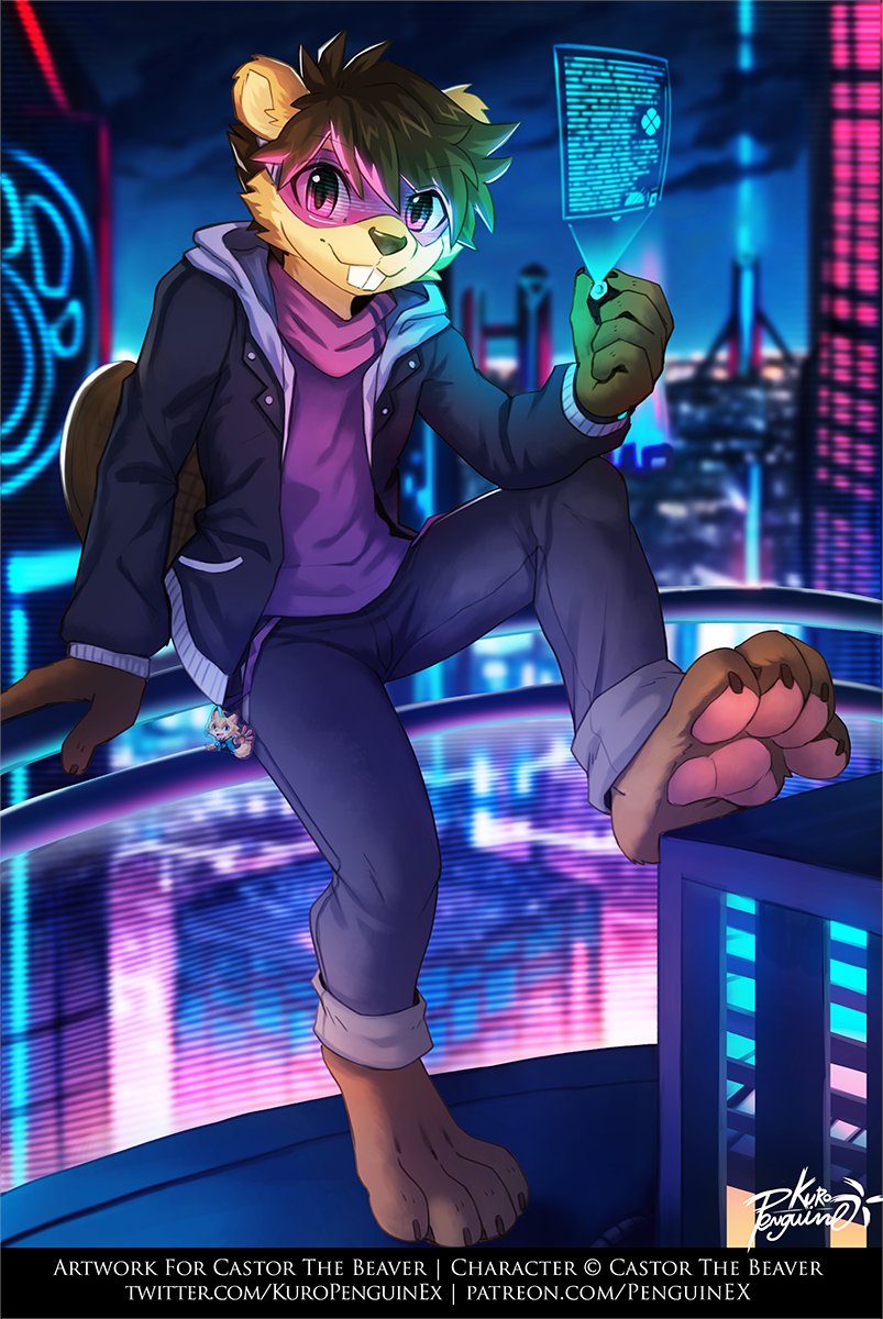 The Big ImageBoard (TBIB) - 4 toes anthro barefoot beaver black clothing black topwear ...