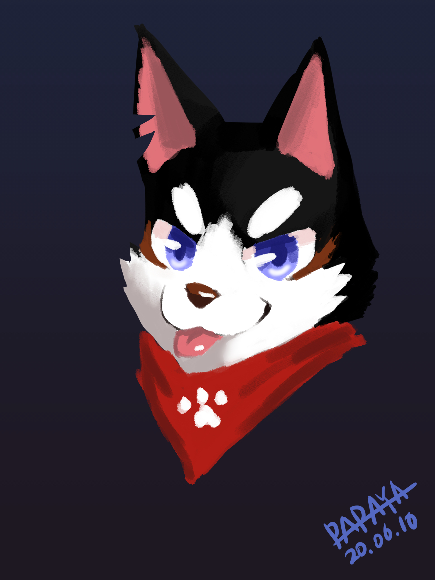 The Big ImageBoard (TBIB) - 2020 3:4 anthro black body black ears black fur blep blue eyes brown ...