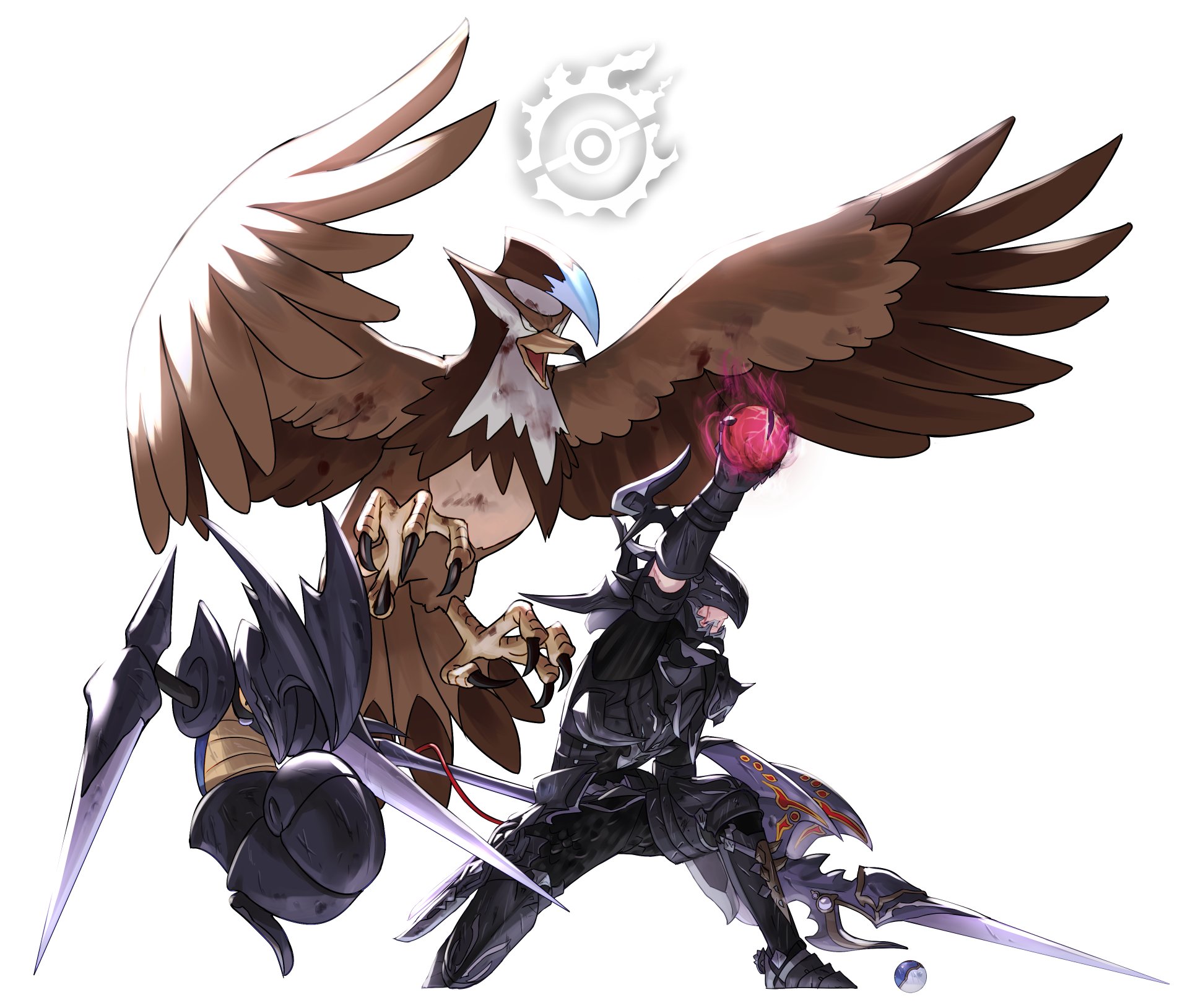 The Big ImageBoard (TBIB) - 1boy alternate color arm up armor bleeding ...