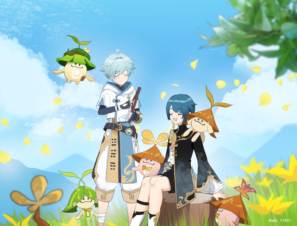 The Big ImageBoard (TBIB) - 2boys 5others arakunti (genshin impact ...