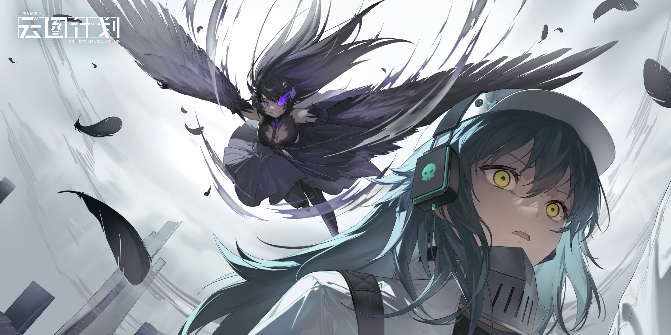 The Big ImageBoard (TBIB) - 2girls antonina (neural cloud) blue hair ...